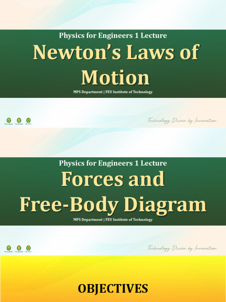 (M4-MAIN) Newton's Laws of Motion | PDF