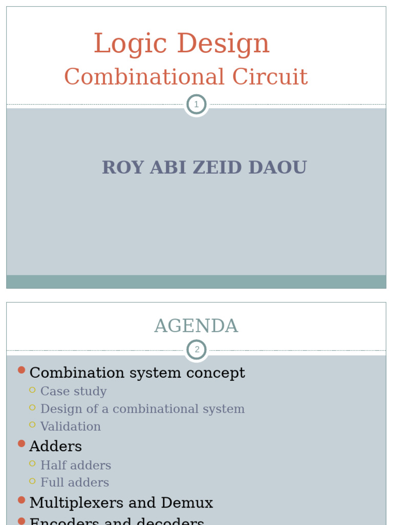 Chapter 3 - Combinational Circuits | PDF