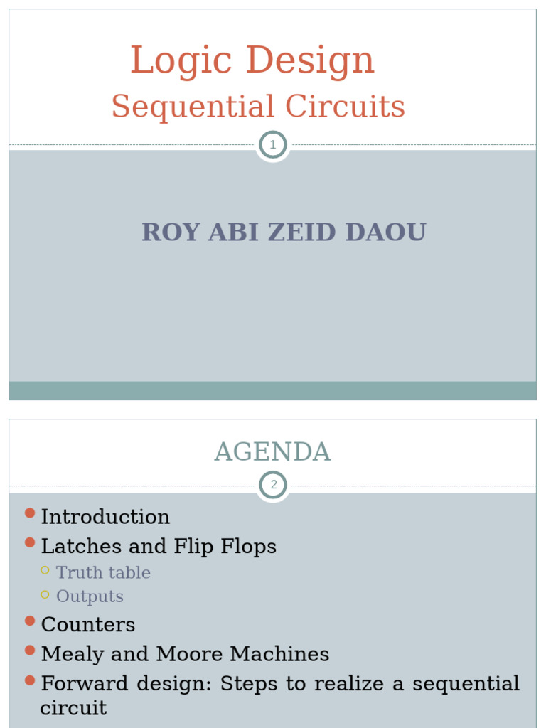 Chapter 4 - Sequential Circuits | PDF
