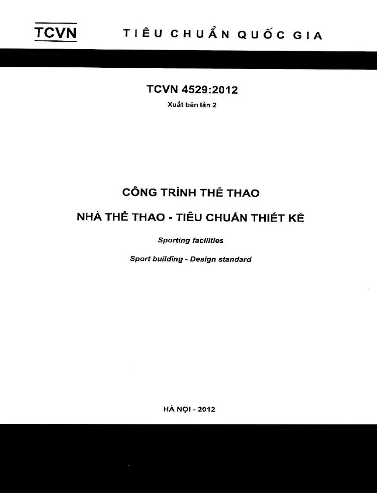 TCVN 4529 2012 Nha The Thao | PDF