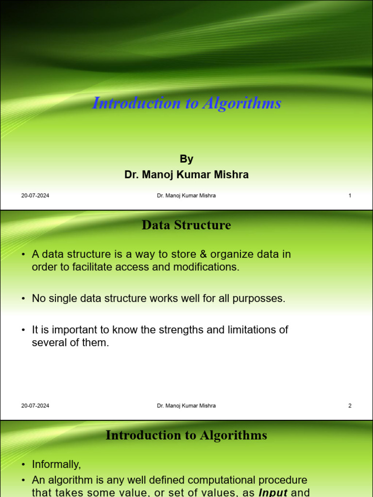 DAA Part-I | PDF