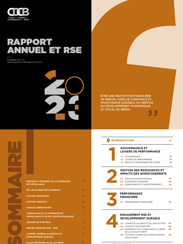 RAPPORT-ANNUEL-CDCB-2023 | PDF