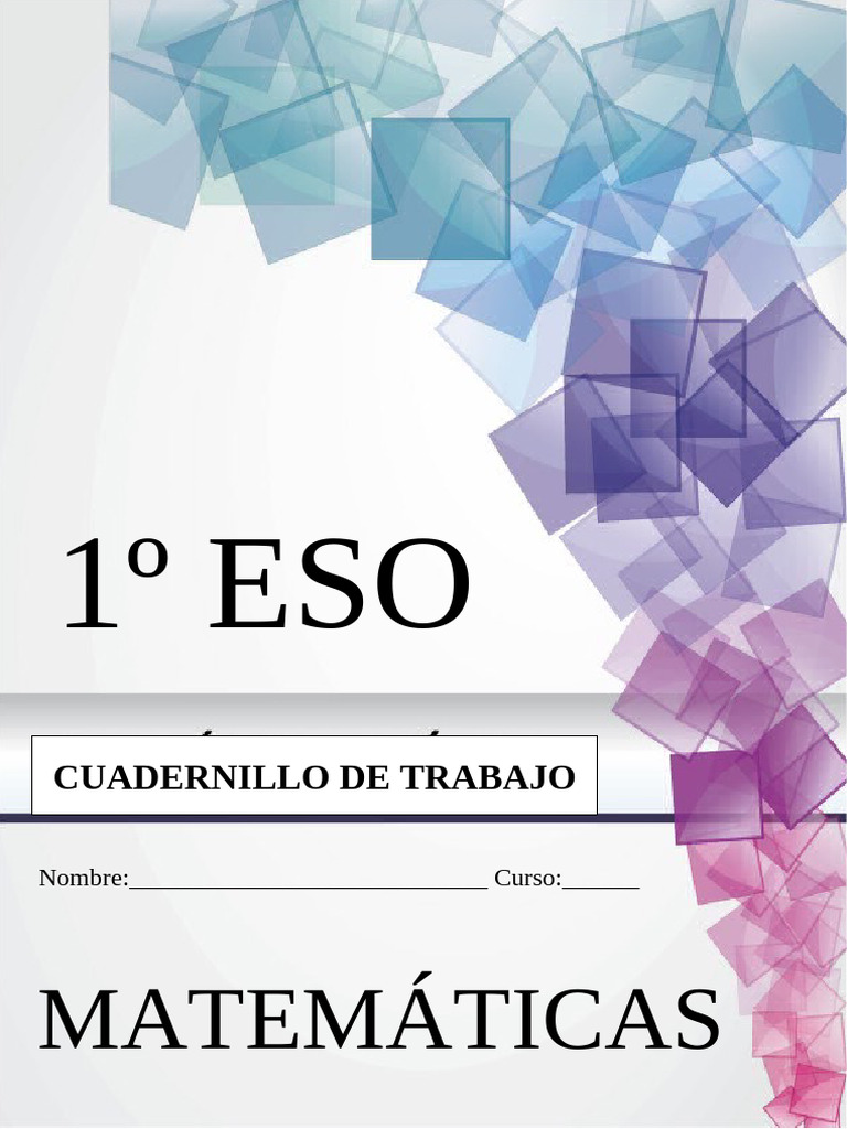 1ESO Cuadernillo Matematicas MURCIA | PDF