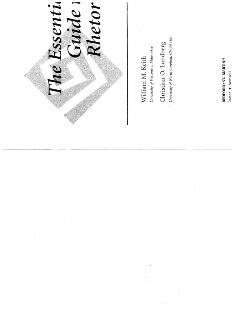 Essential Guide To Rhetoric Keith | PDF