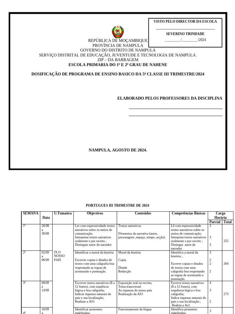 5a Classe III Trimestre | PDF
