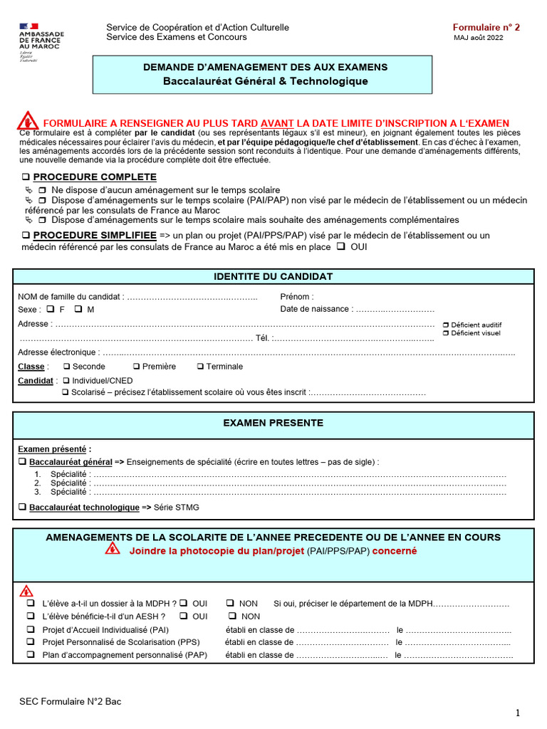 3 Formulaire 2 BAC | PDF