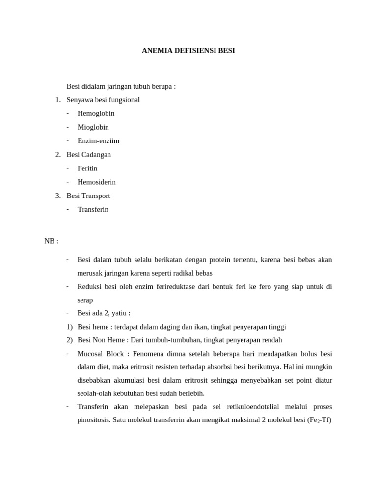 ANEMIA DEFISIENSI BESI | PDF