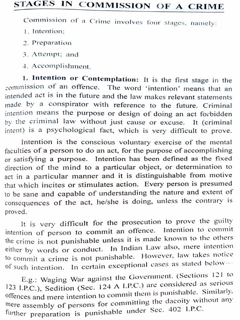 Stages of Crime | PDF | Aiding And Abetting | Crimes