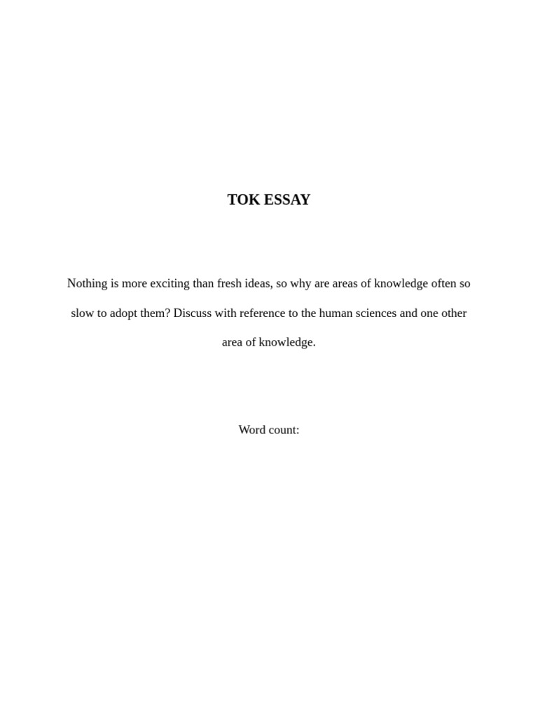 TOK Essay | PDF