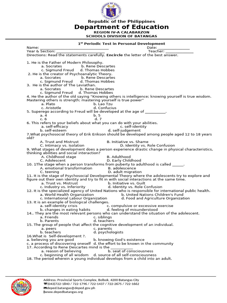 1st Periodic Perdev | PDF