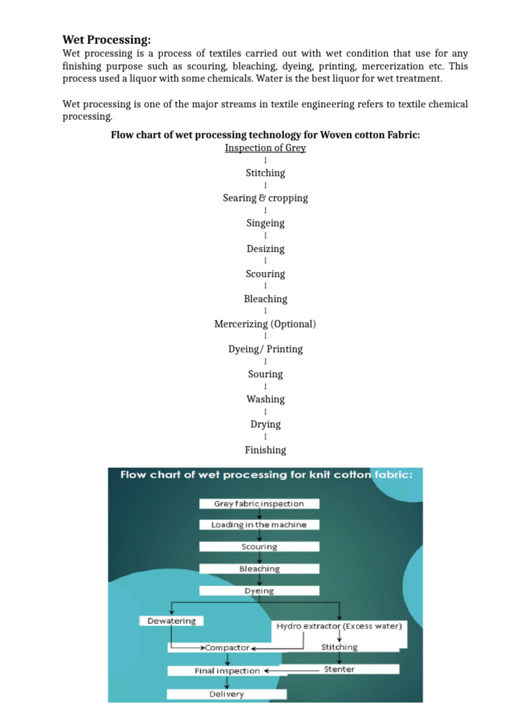 Wet Processing | PDF