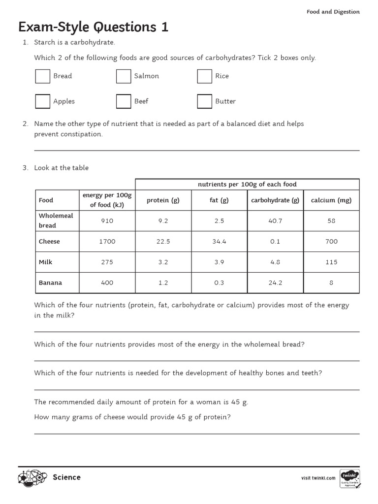 Digestive System Food | PDF