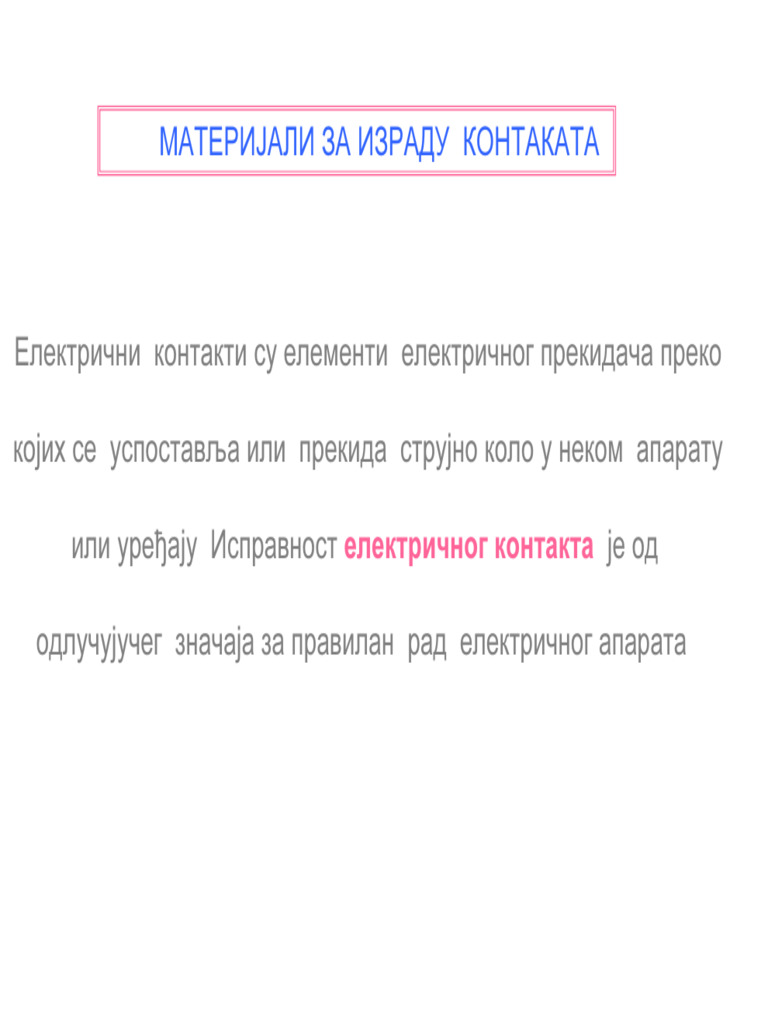 materijali-za-izradu-kontakata | PDF