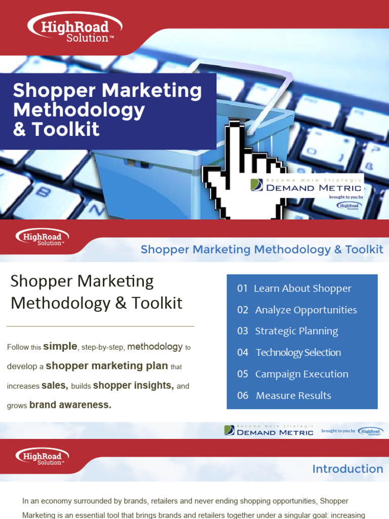 HighRoad Solution Shopper Marketing Methodology & Toolkit | PDF