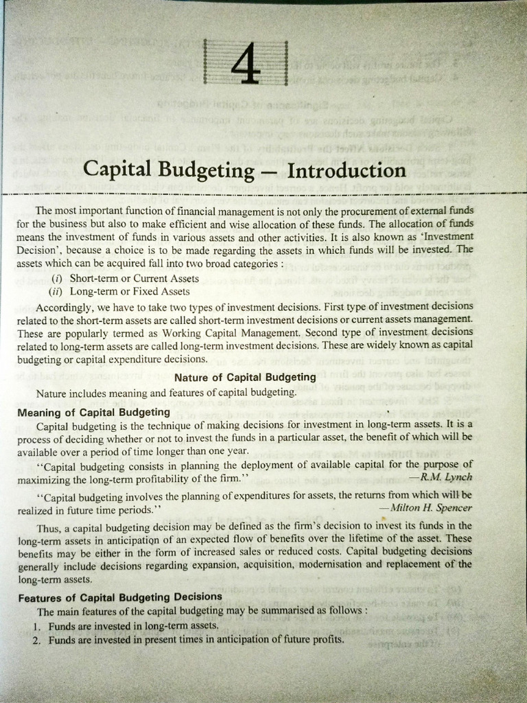 Capital Budgeting | PDF