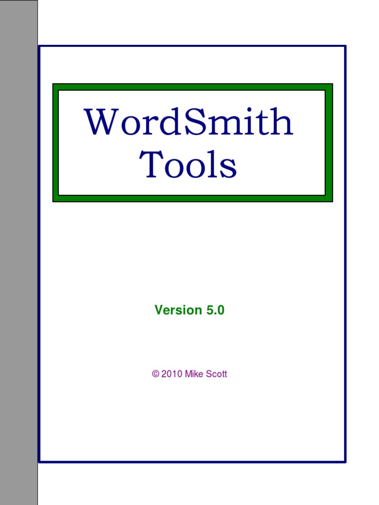 Wordsmith Tools: © 2010 Mike Scott | PDF | Search Engine Indexing | Tag ...