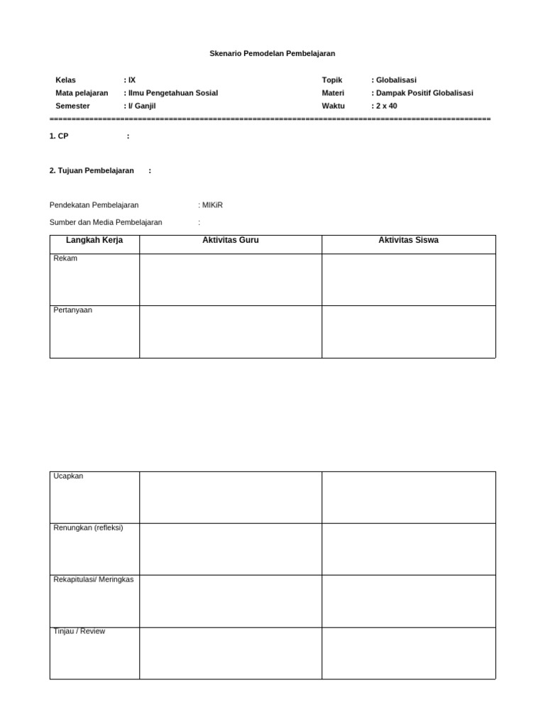 Lkp Cp - Sintaks Ips Smp | PDF