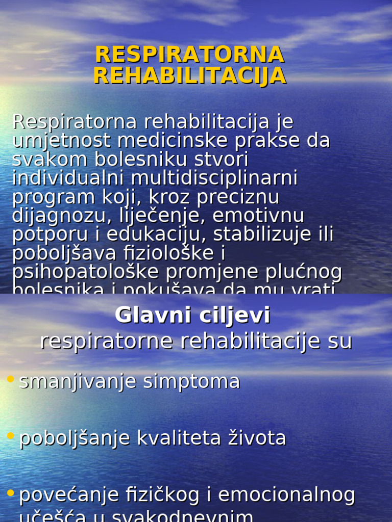 Respiratorna Rehabilitacija | PDF