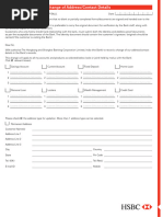 HDFC Bank Statement Form | PDF
