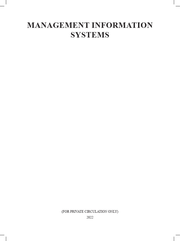 ManagementInformationSystem | PDF