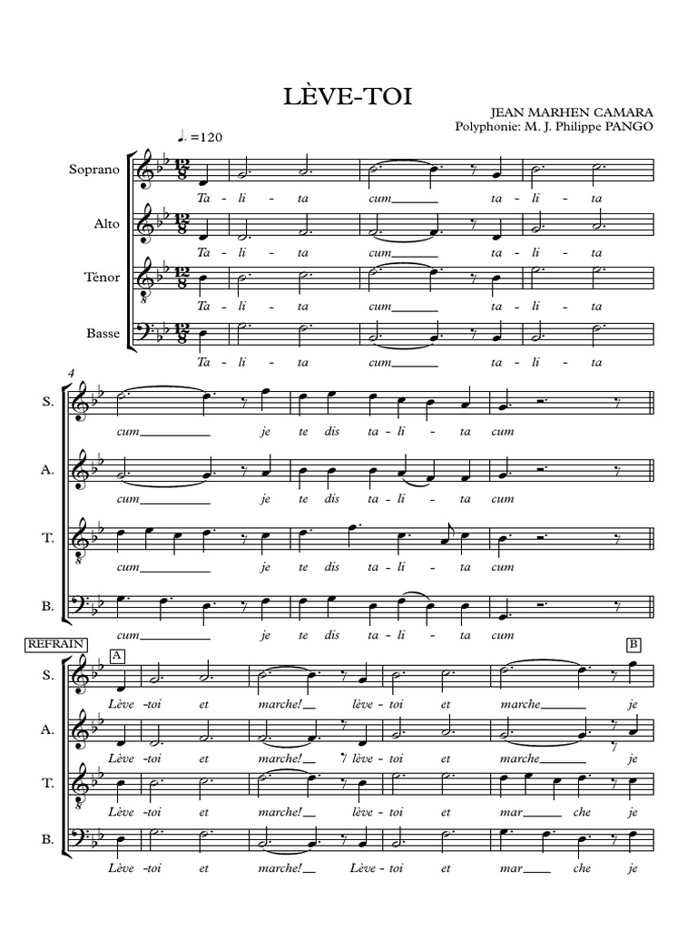 LÈVE-TOI 2 - Partition Complète | PDF