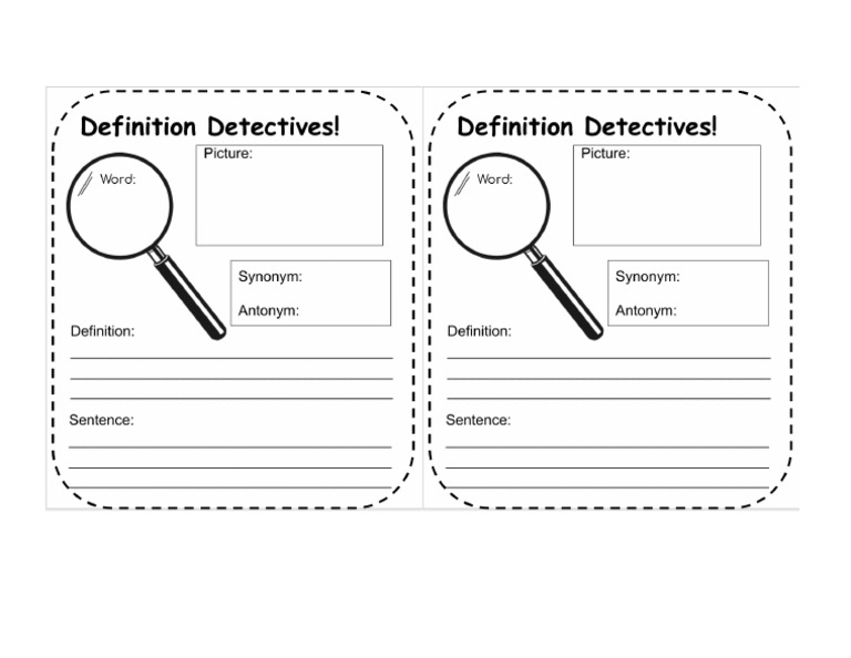 Definition Detectives! | PDF