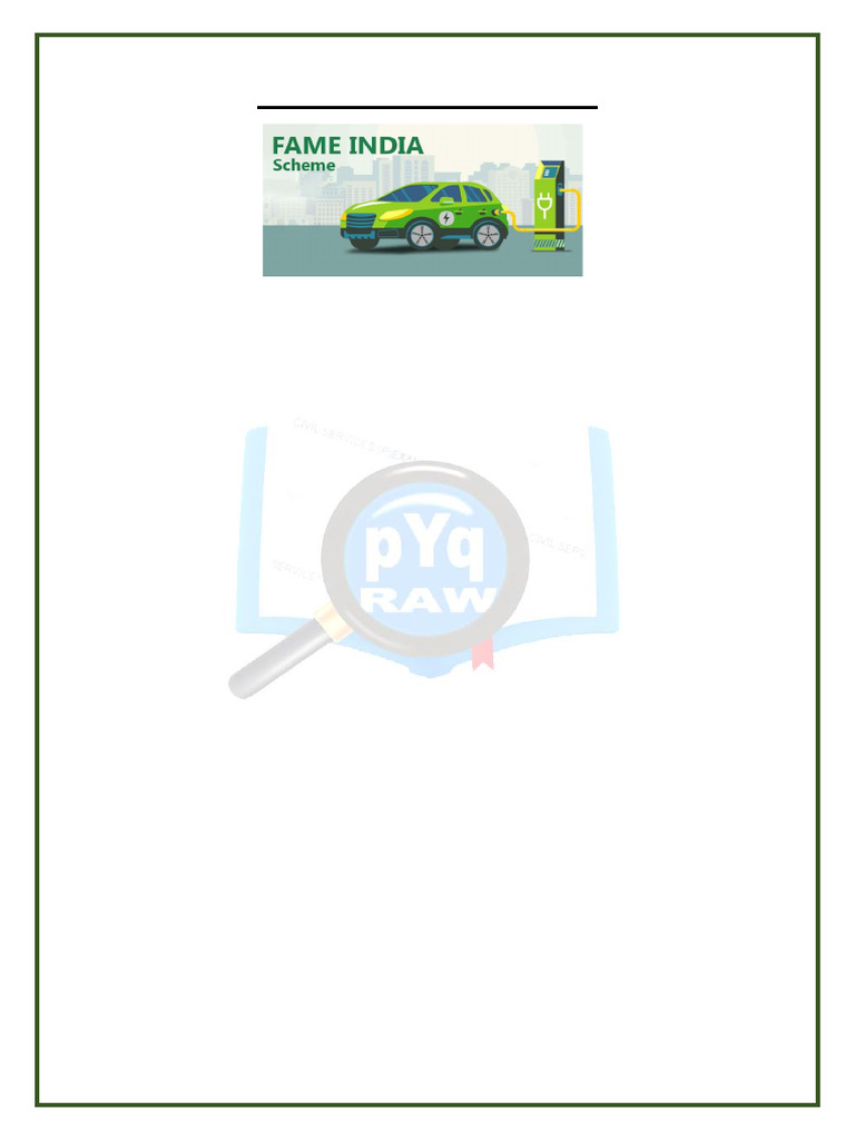 Fame India Scheme | PDF