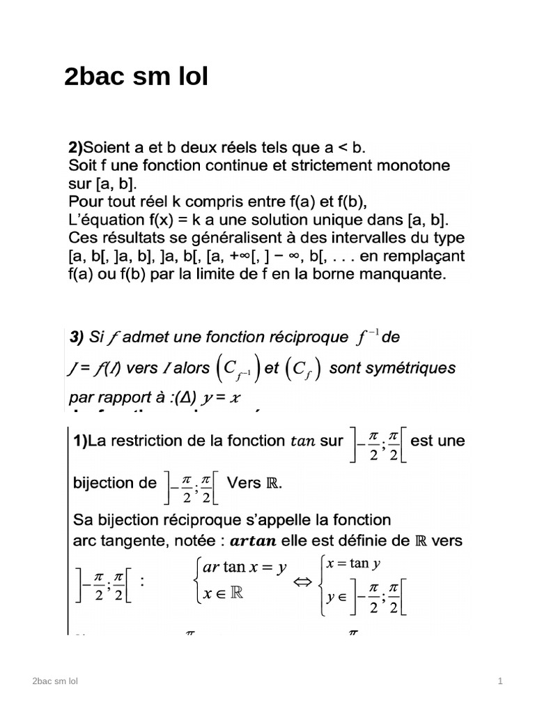2bac SM Lol | PDF