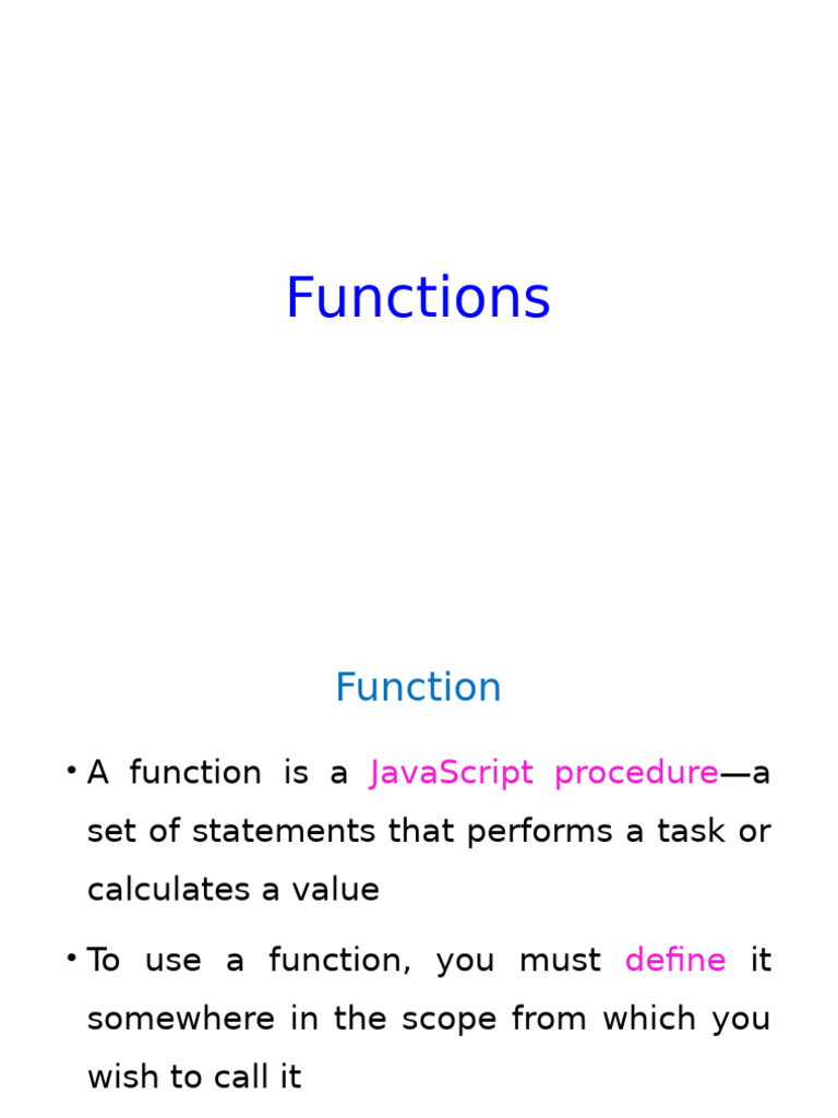 03 Functions | PDF