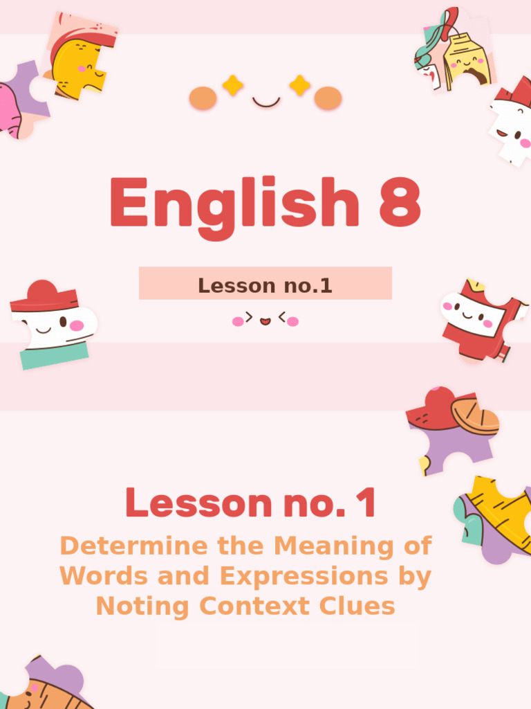 Lesson No. 1 - Context Clues | PDF