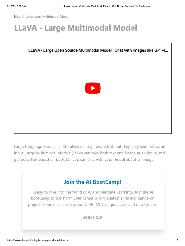 LLaVA - Large Multimodal Model | PDF