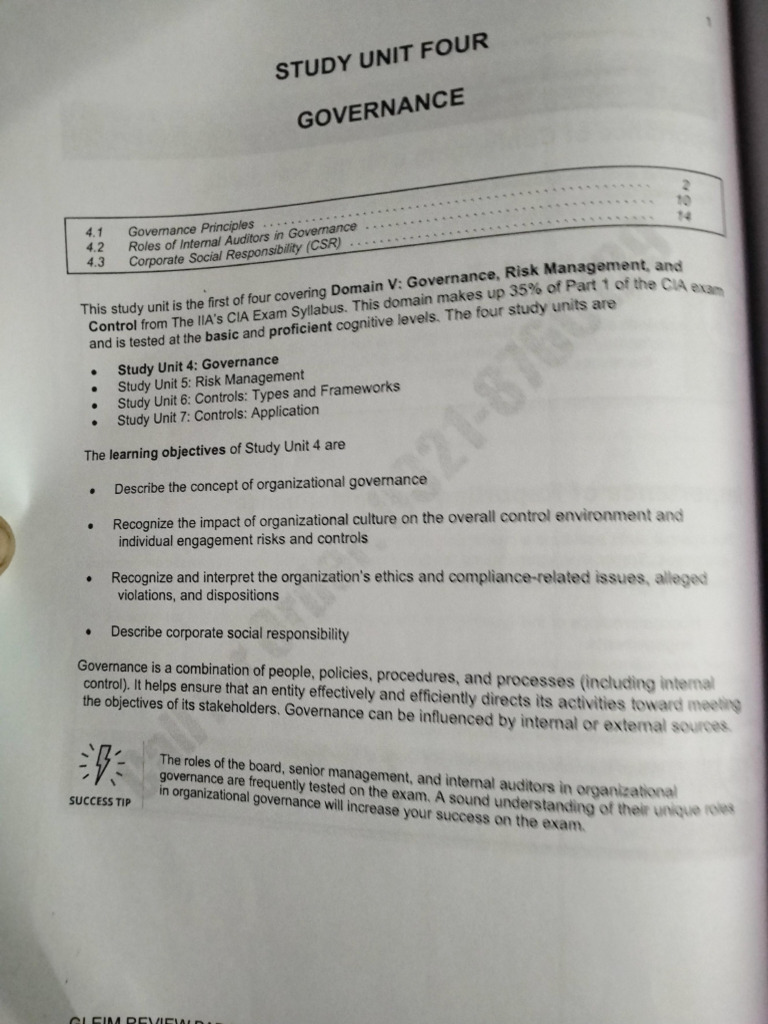 Chapter 4- Governance | PDF