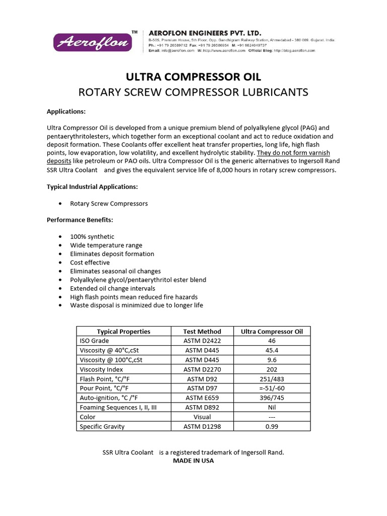 Aeroflon - IR Coolant Data Sheet | PDF