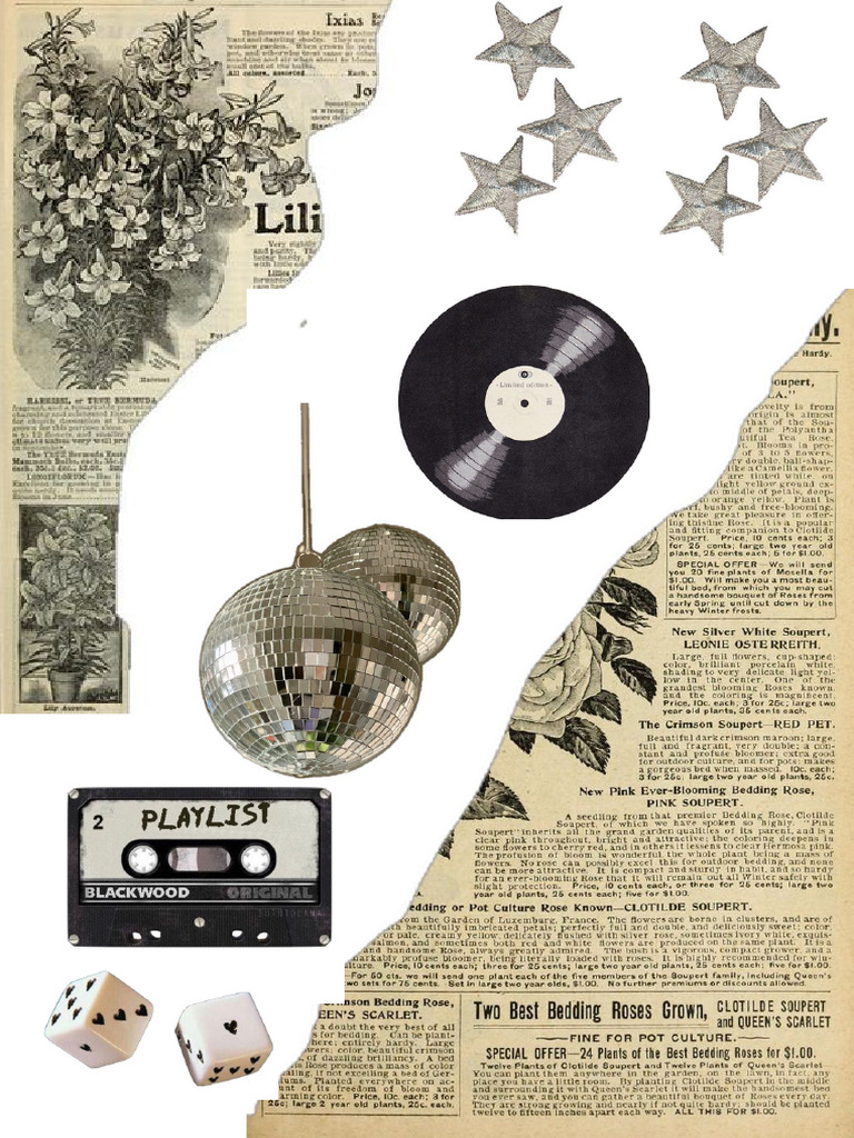 Cream Brown Vintage Paper Page Border | PDF