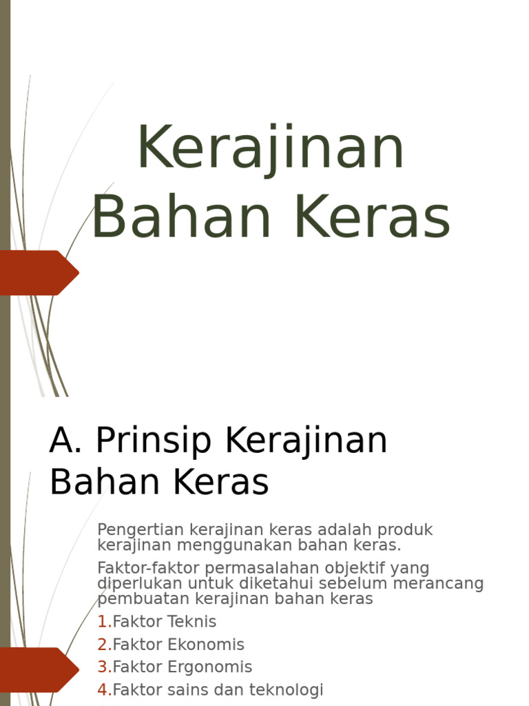 Kerajinan Bahan Keras | PDF