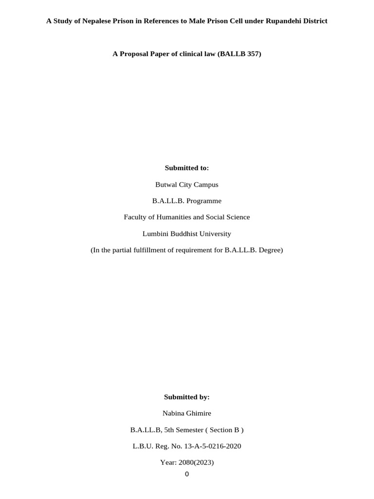Initial Proposal | PDF