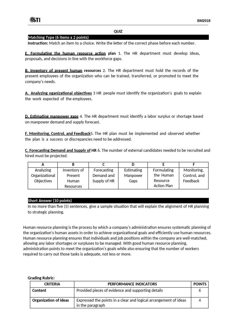 12 Quiz 1 | PDF