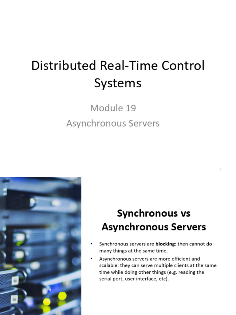 Module19-Asynchronous Servers | PDF