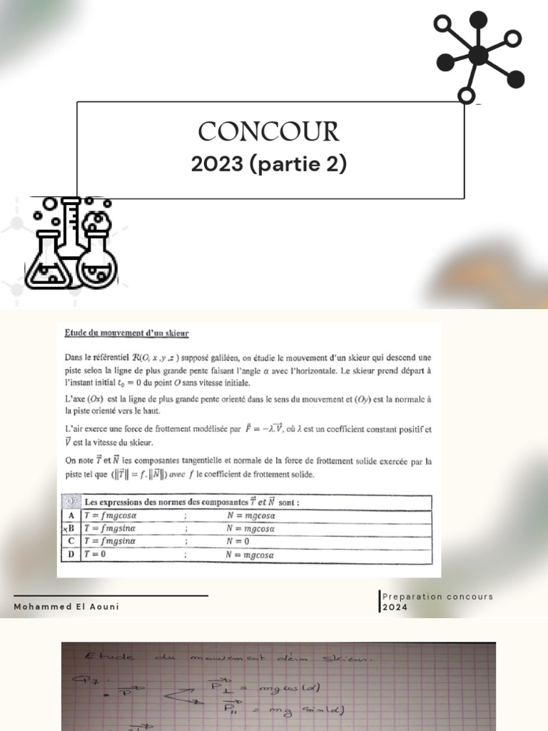 1 - Correction Concours Mécanique 2 | PDF
