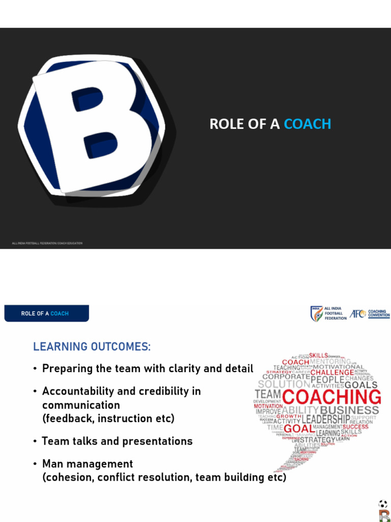 Role of The Coach | PDF