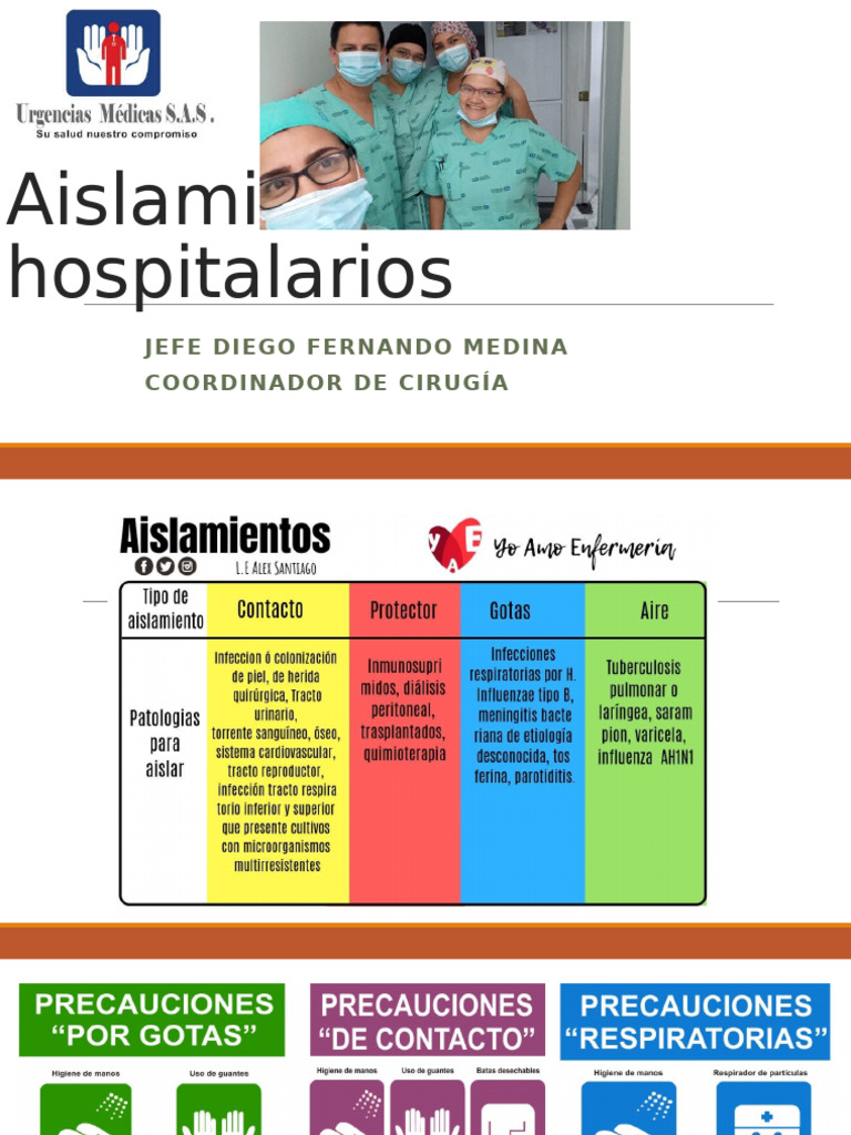 Aislamientos Hospitalarioz | PDF