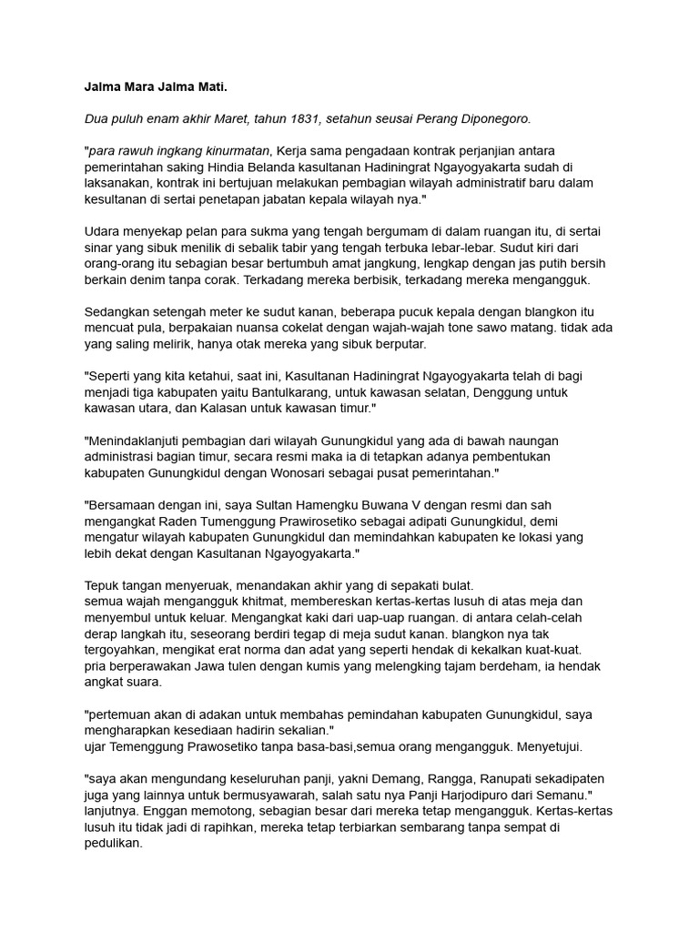 Jalma Mara Jalma Mati | PDF