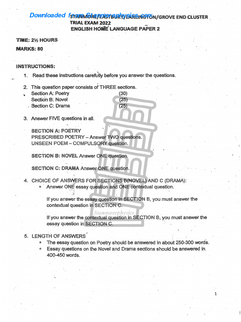 English HL Grade 12 September 2022 P2 Only | PDF