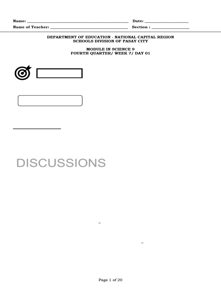 Discussions: Learning Target | PDF