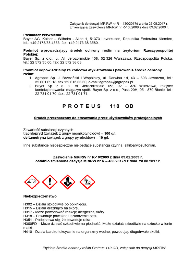 Proteus 110 OD | PDF