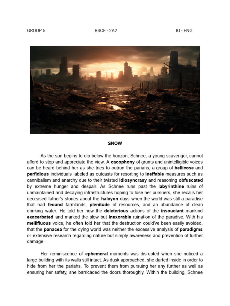 Snow (Short Story) | PDF