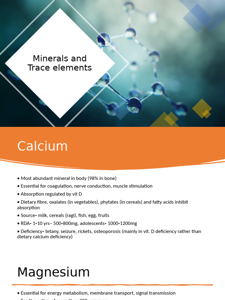 Mineral and Trace Elements | PDF