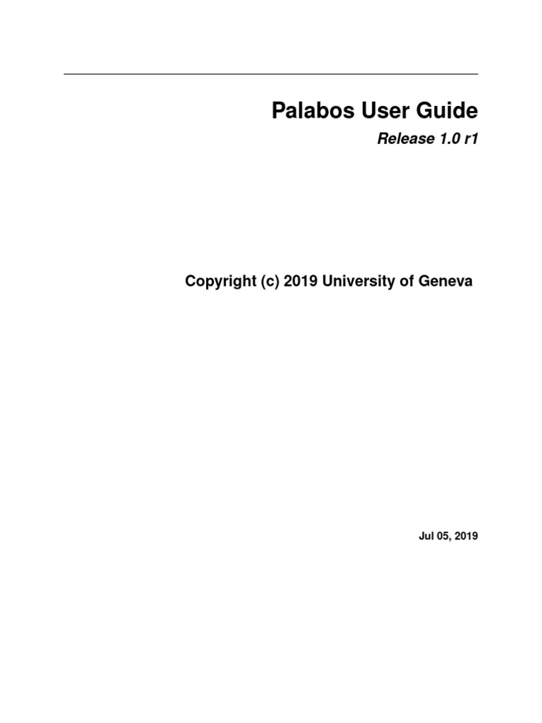 Palabos UserGuide | PDF