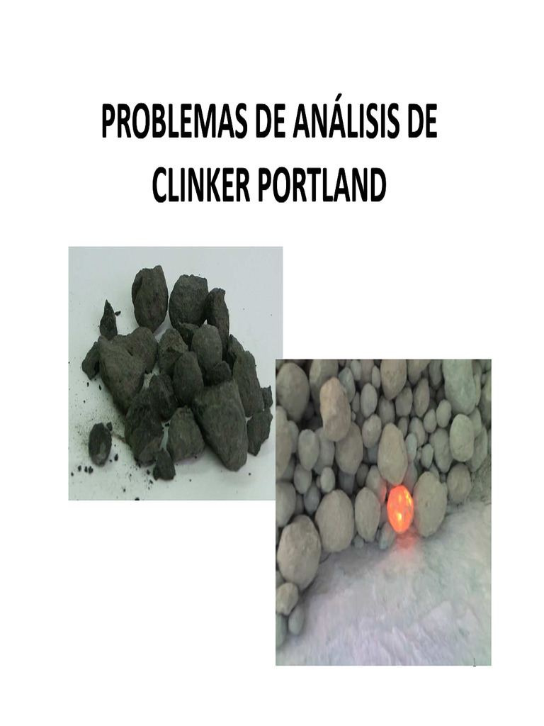 Problemas de Analisis de Clinker Portland | PDF