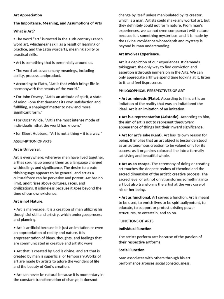 Art Appreciation 2 | PDF